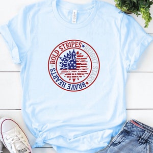 Bold Stripes Brights Stars Brave Hearts SVG, 4th of July SVG, Fourth of ...