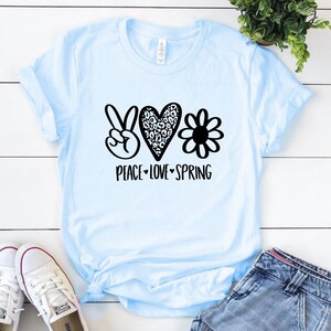 Peace Love Spring SVG, Spring SVG, Easter Svg, Spring Quotes, Flower ...
