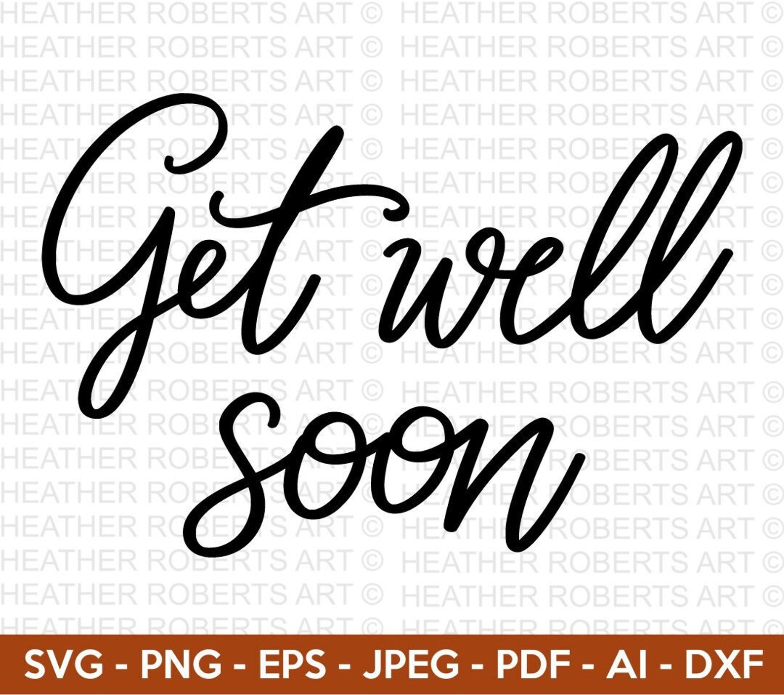Get Well Soon Svg Get Well Soon Sign Sick Quote Svg - Etsy