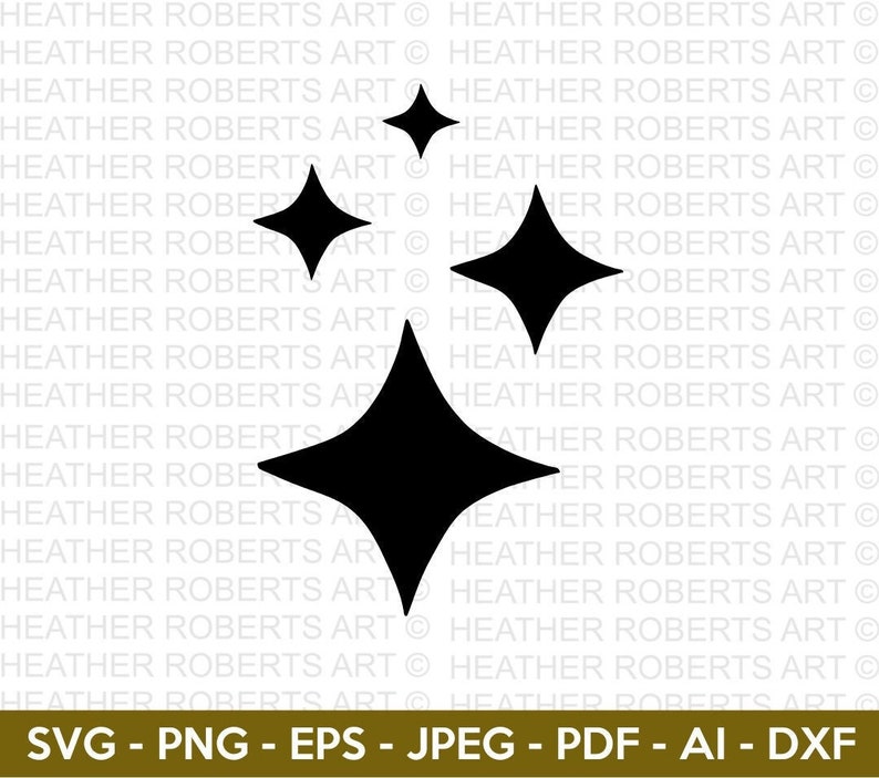 Sparkle SVG Sparkle Stars SVG Stars Svg Star Clipart - Etsy Canada