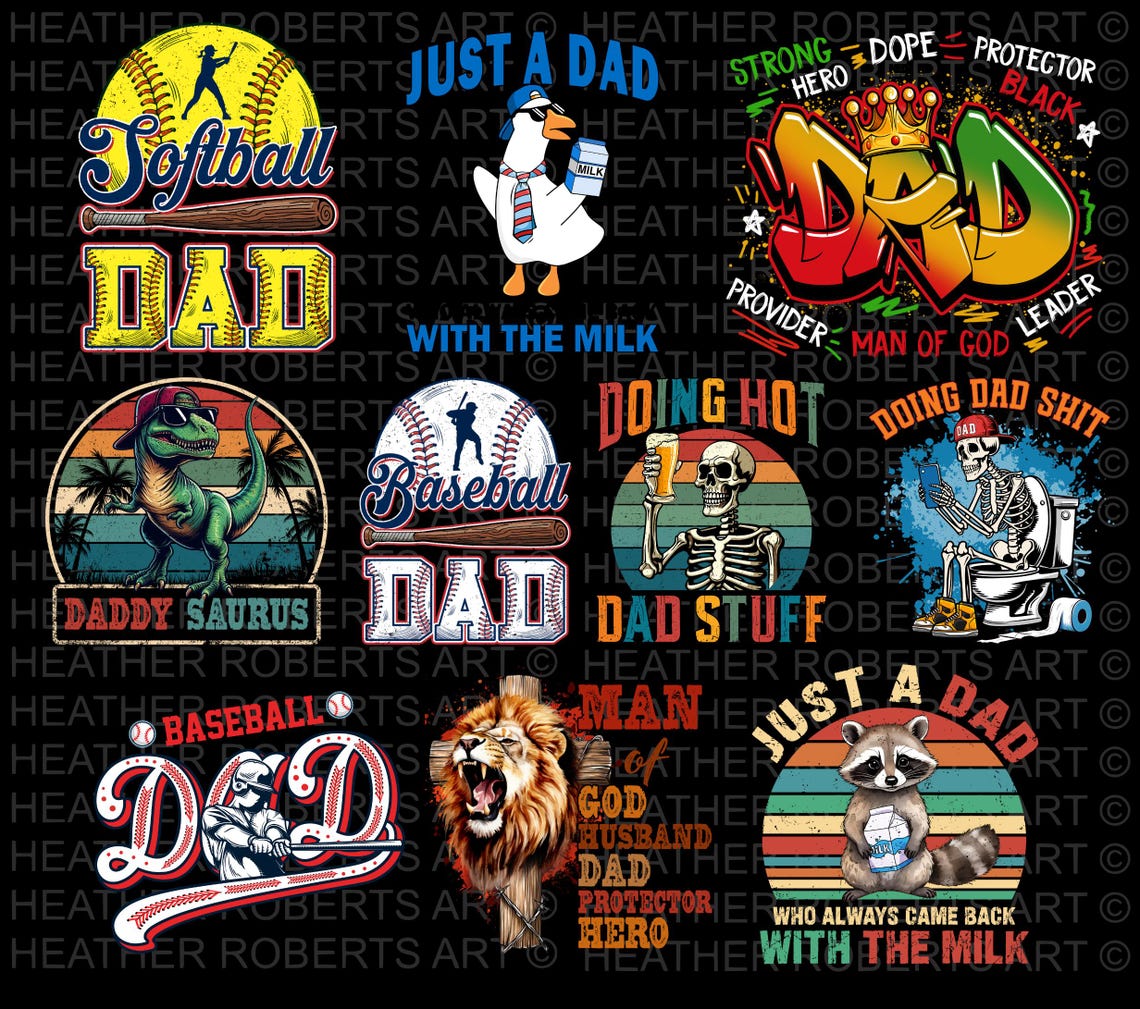 Father's Day Sublimation Bundle, Best Dad Ever Png, Sublimation Design ...