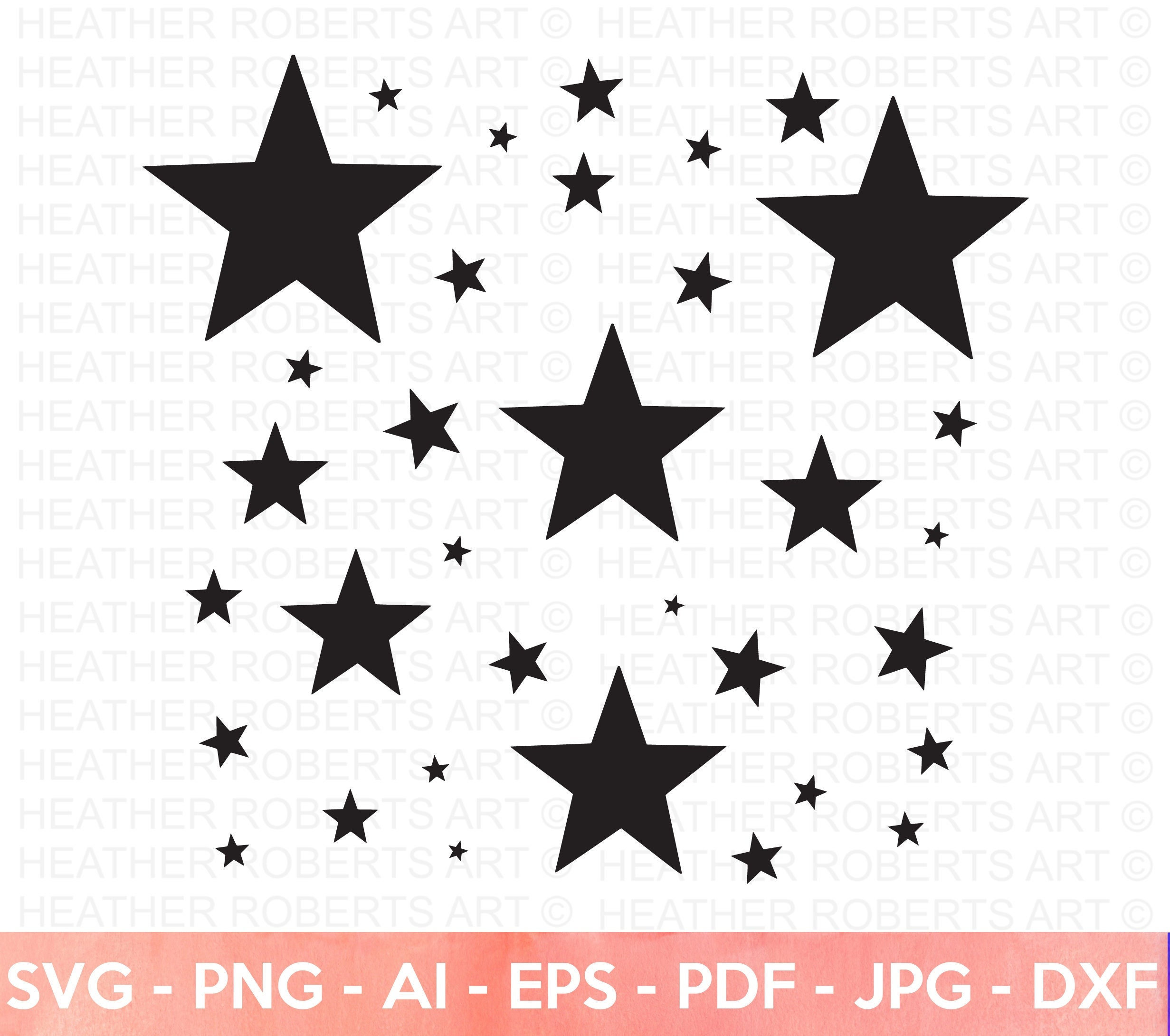 Stars SVG Sparkle Stars SVG Star Clipart Instant Download - Etsy