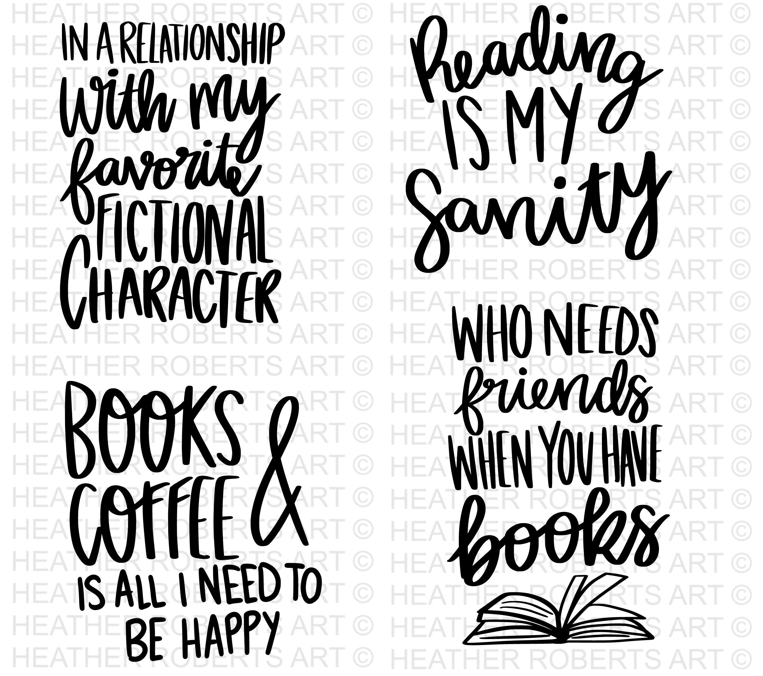 Book Reading SVG Bundle Book Svg Reading Svg Book Lover - Etsy