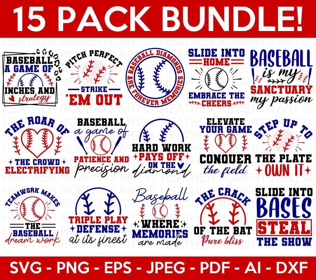 Baseball SVG Bundle, Baseball SVG, Baseball Shirt SVG, Baseball Sports ...