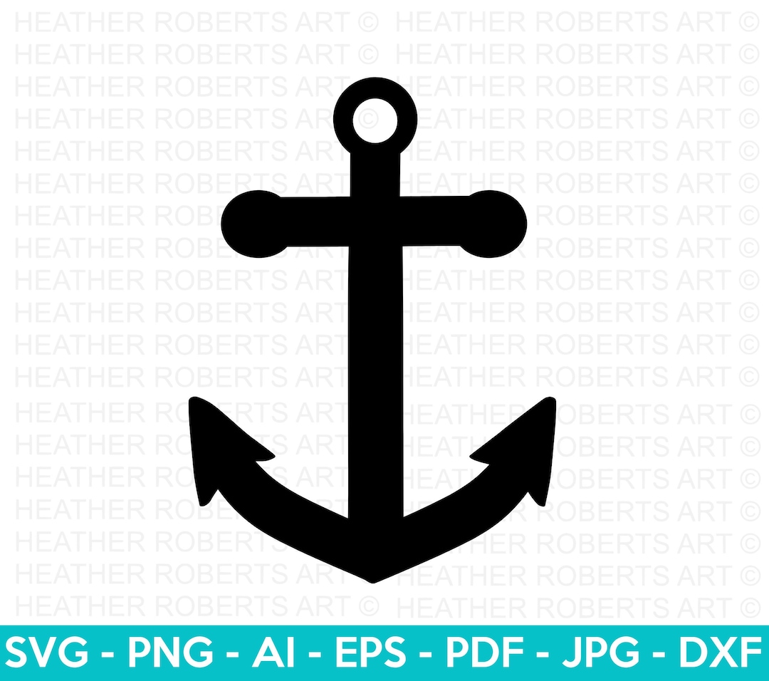 Anchor SVG: Nautical Clipart, Cricut Cut Files (digital Download) - Etsy
