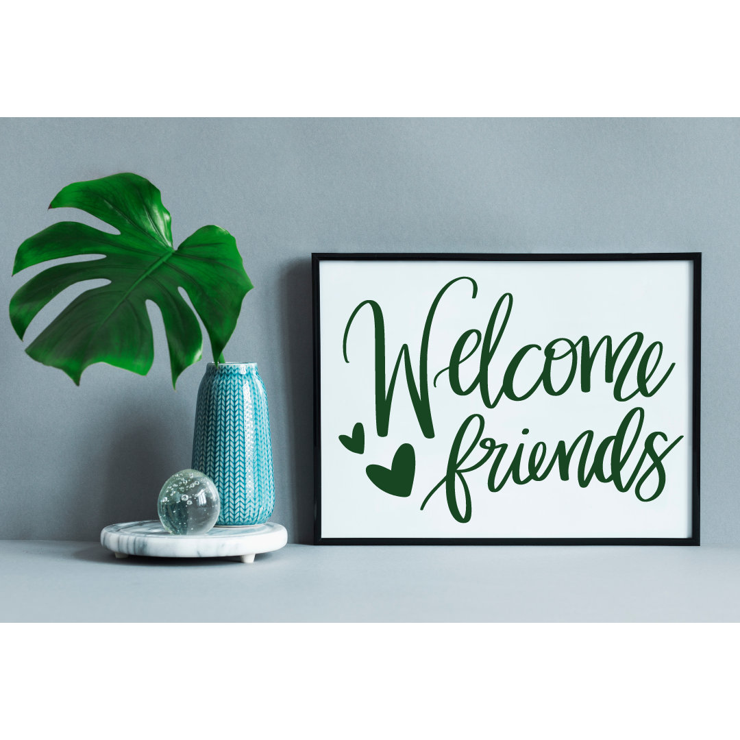 Welcome Friends SVG Welcome Svg Front Door Sign SVG - Etsy