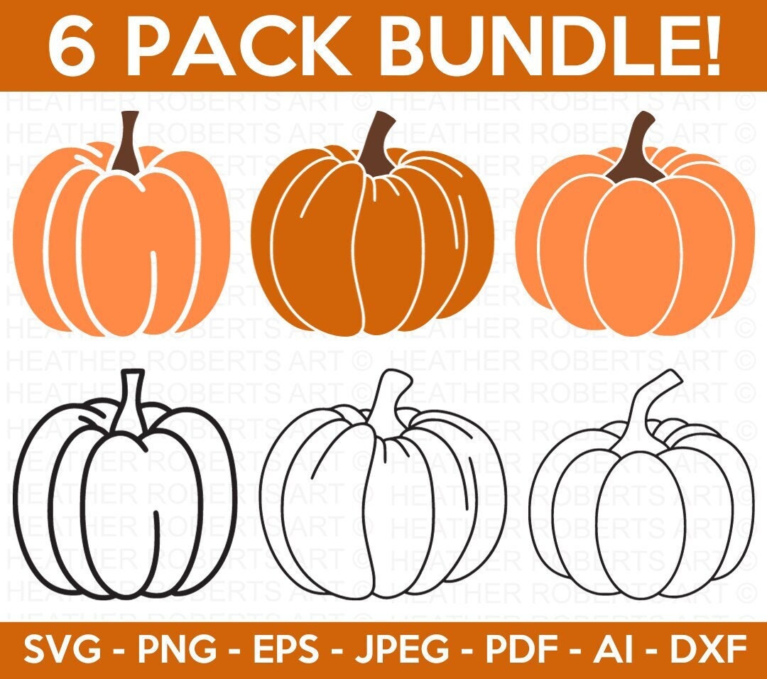 Pumpkin SVG Bundle, Pumpkin SVG, Pumpkin Vector, Halloween Svg, Pumpkin ...