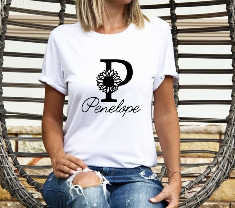 Sunflower Alphabet and Numbers SVG Sunflower Monogram Frame | Etsy