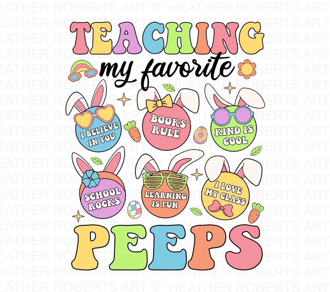 Teaching My Favorite Peeps PNG, Easter Png, Spring PNG, Easter Egg Png ...