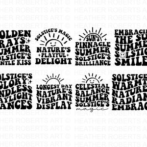 Retro Summer Solstice SVG Bundle, Summer Solstice Svg, Solstice Magic ...