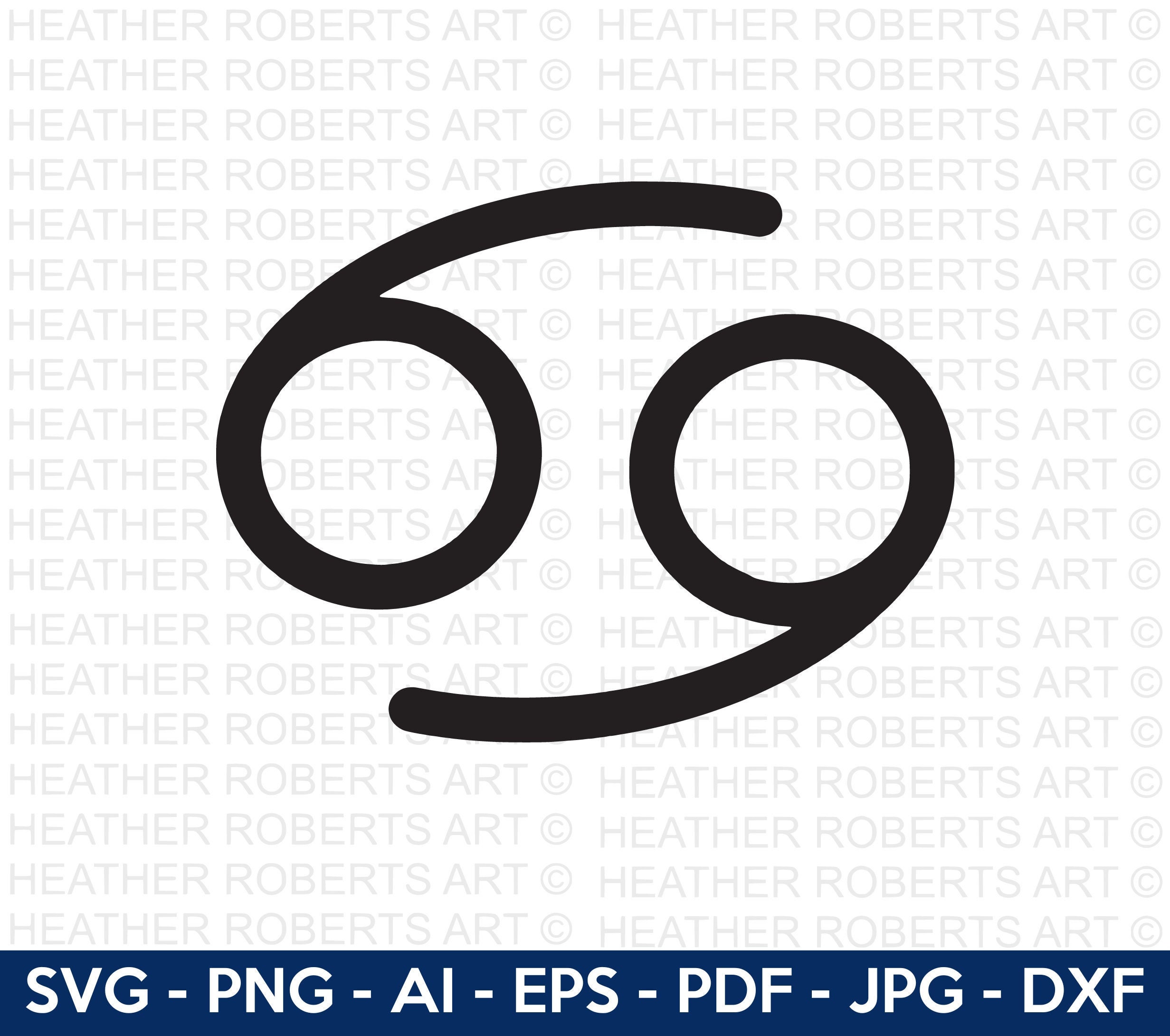 Cancer Sign SVG Cancer Zodiac Svg Zodiac Signs SVG - Etsy