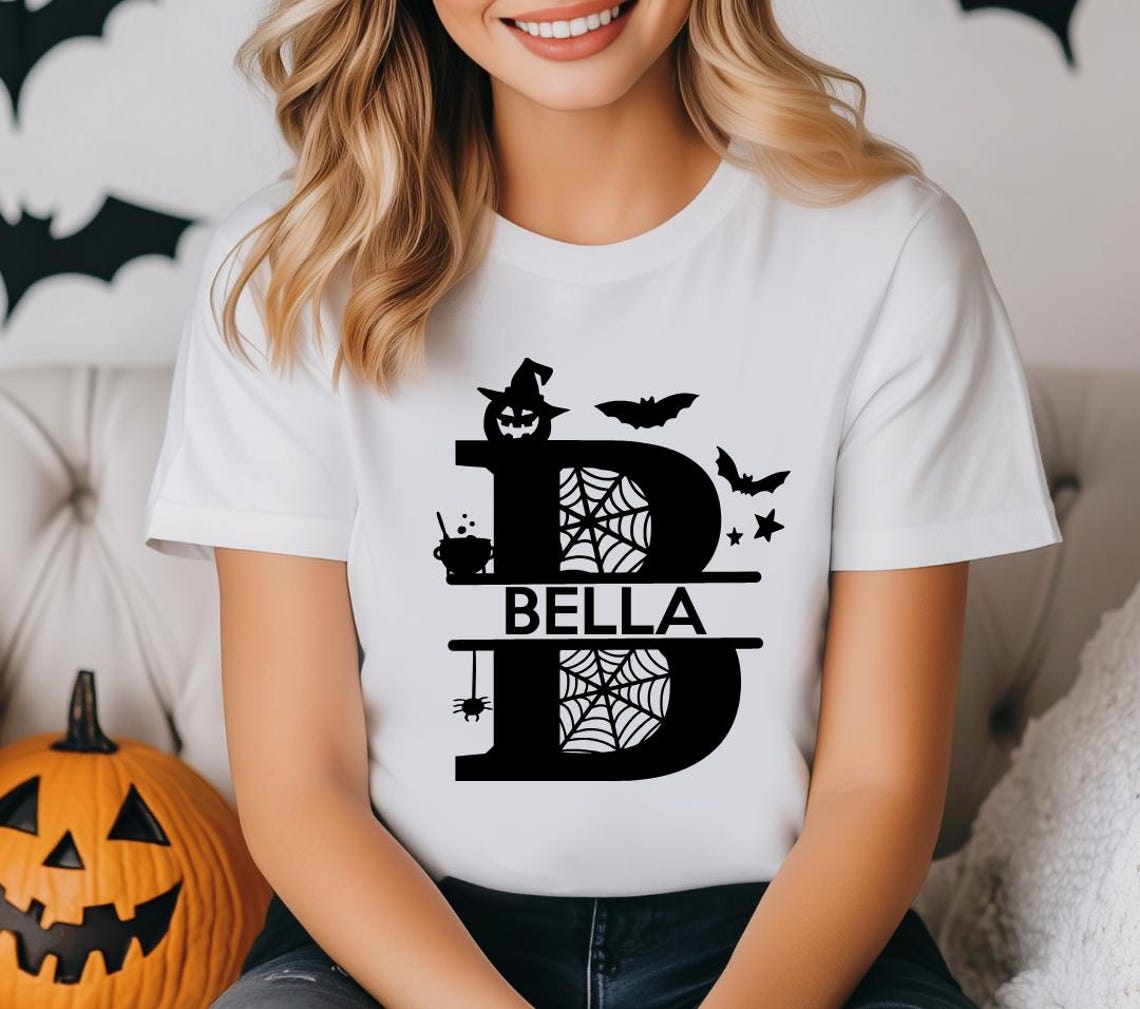 Halloween Monogram SVG Bundle: Split Alphabet Letters (cut Files) - Etsy