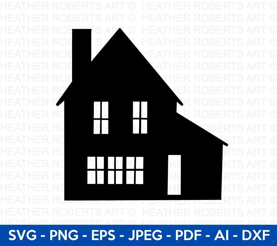 House Svg, Home Svg, House Silhouette Svg, House Clipart, Building Svg ...
