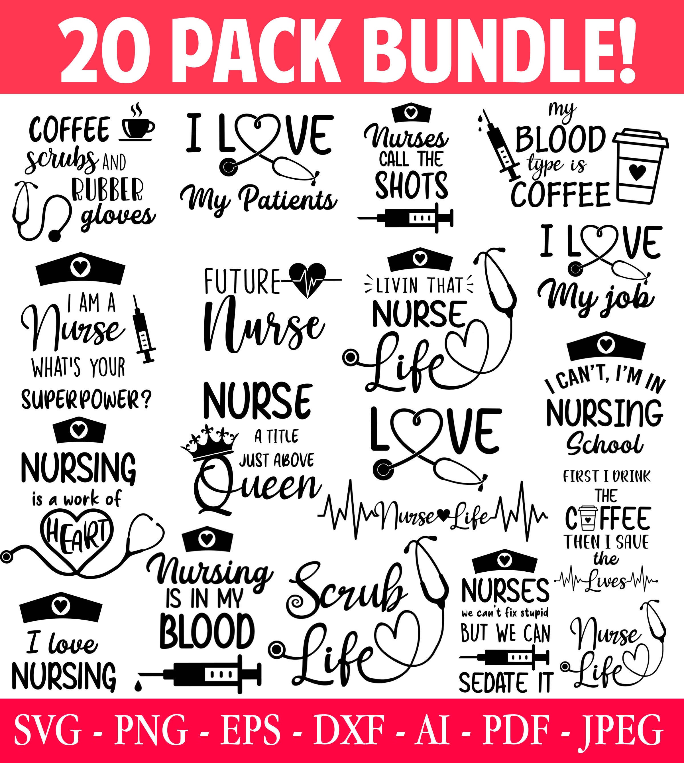 Clip Art & Image Files nurse life svg stethoscope svg nursing svg ...
