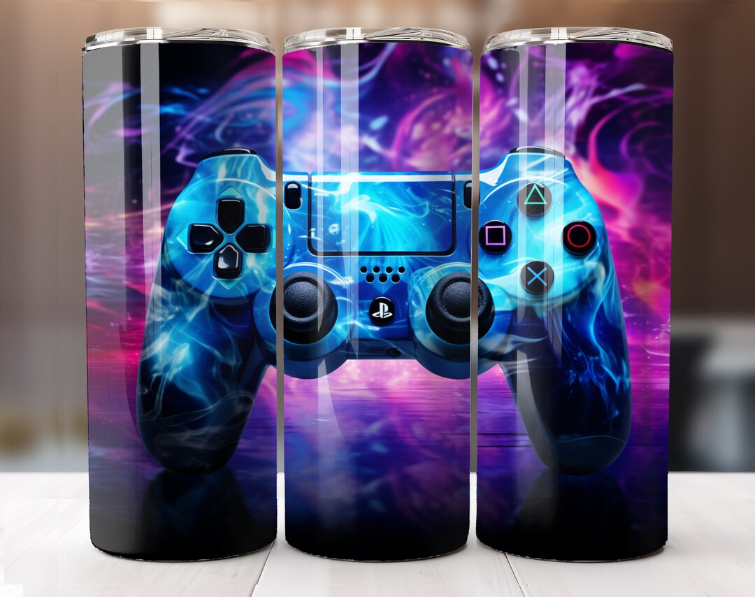 Gamer 20 Oz Tumbler Wrap, 3D Game Controller Tumbler Wrap, Video Games ...