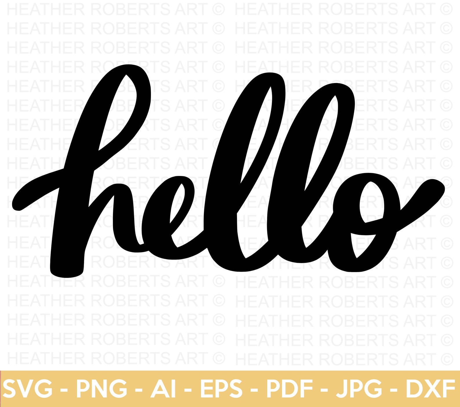 Hello SVG, Hello Greeting SVG, Front Door Sign SVG, Hello Door Sign Svg ...