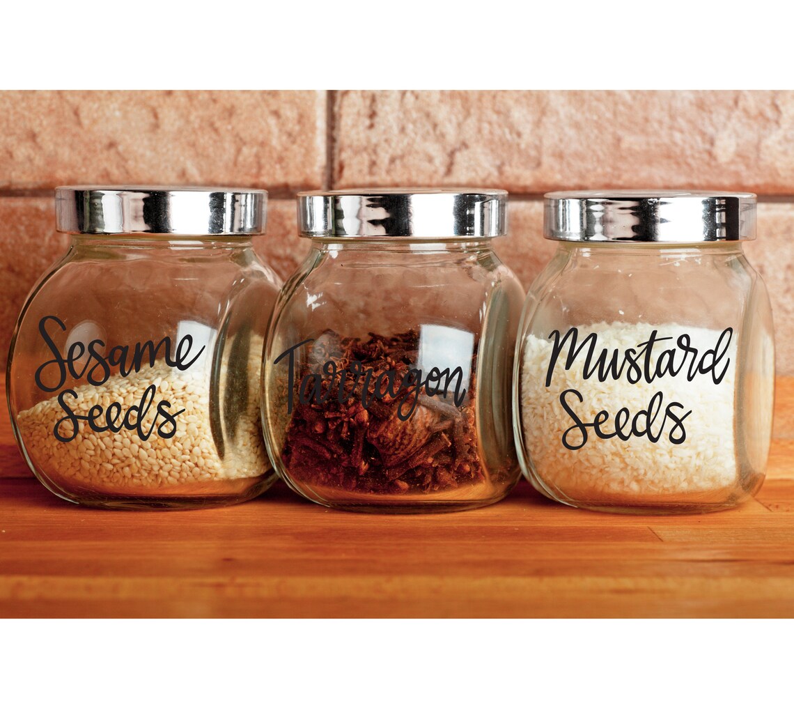 Spice Labels SVG Bundle, Spices SVG, Pantry Labels SVG, Seasoning ...