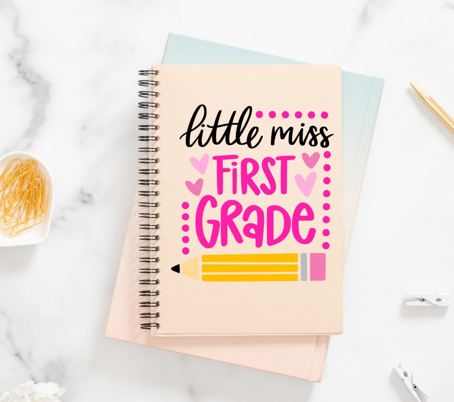 Little Miss First Grade SVG Back to School SVG Grade Level - Etsy