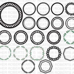 Frames and Borders SVG Bundle, Square Frames SVG, Fancy Borders SVG ...