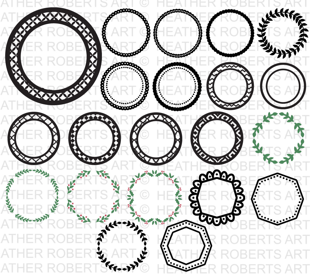 Frames and Borders SVG Bundle, Square Frames SVG, Fancy Borders SVG ...