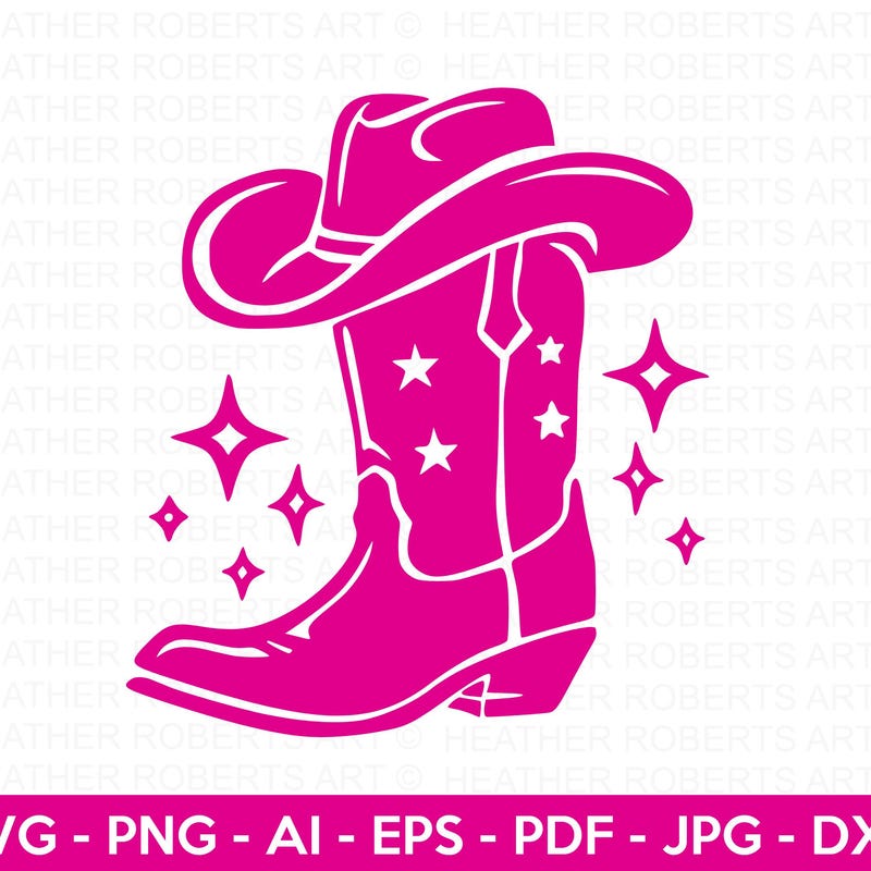 Cowboy Boot Svg Girl - Etsy