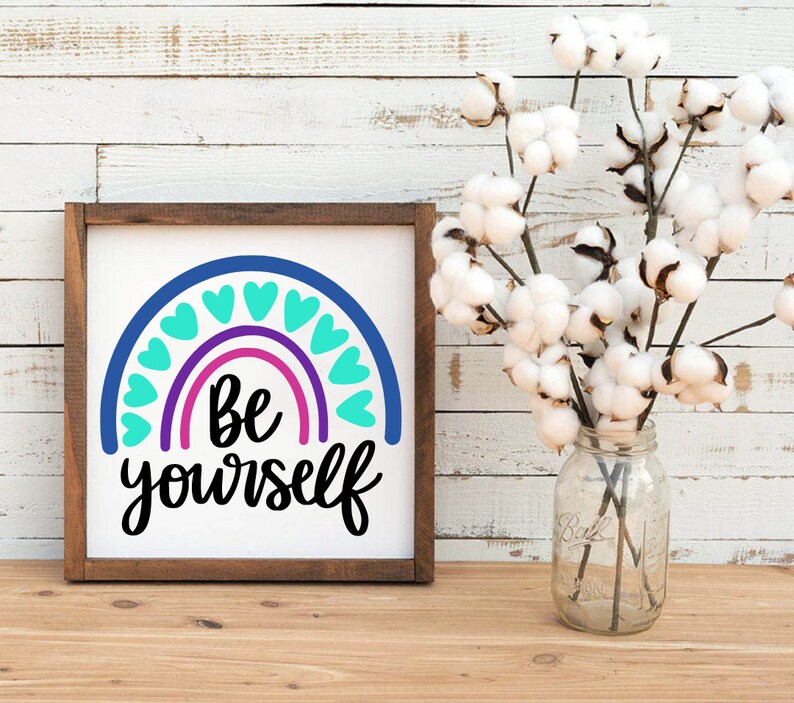 Be Yourself Rainbow SVG Cute Rainbow SVG Rainbow - Etsy