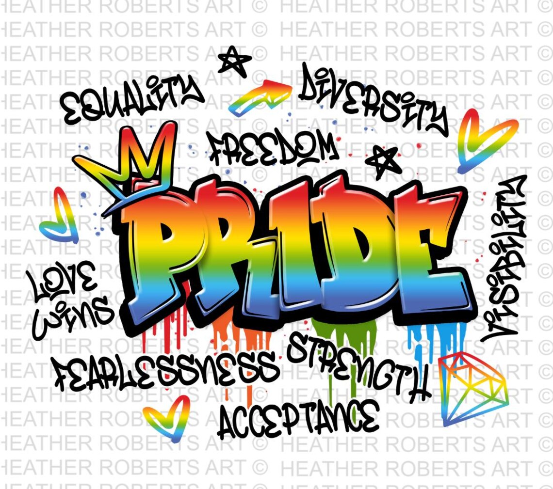 Pride Graffiti PNG: Urban LGBT Sublimation Design (digital Download) - Etsy