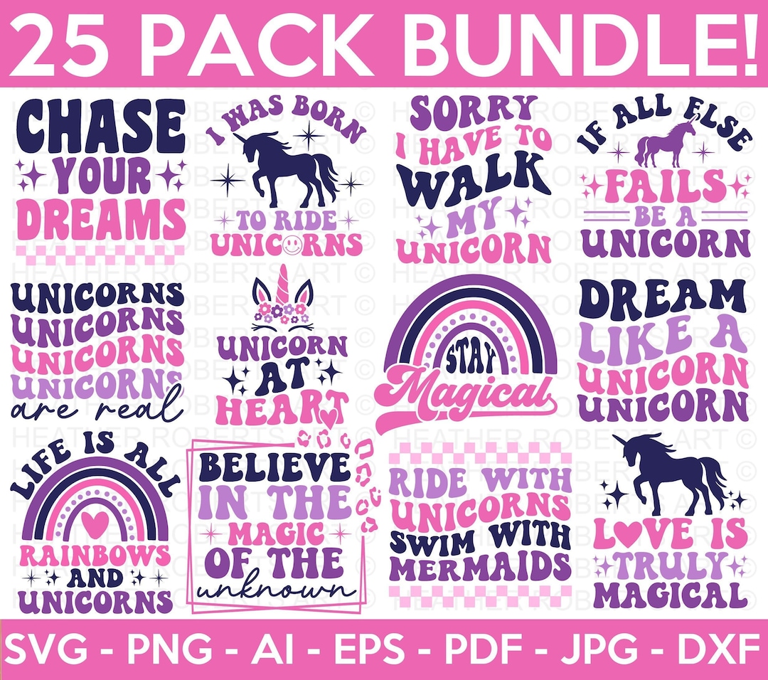 Unicorns Svg Bundle Magical Svg Bundle Unicorns Svg Unicorn Quotes