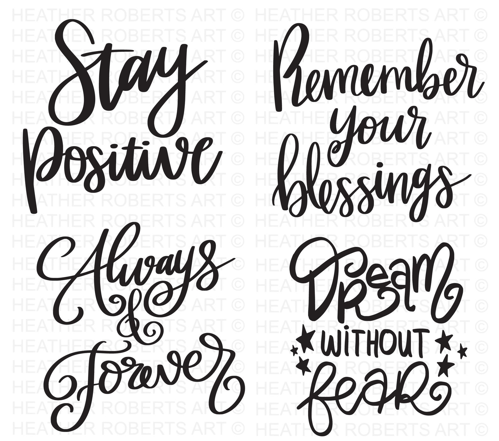 Positive Quotes SVG Bundle Motivational Quotes SVG - Etsy