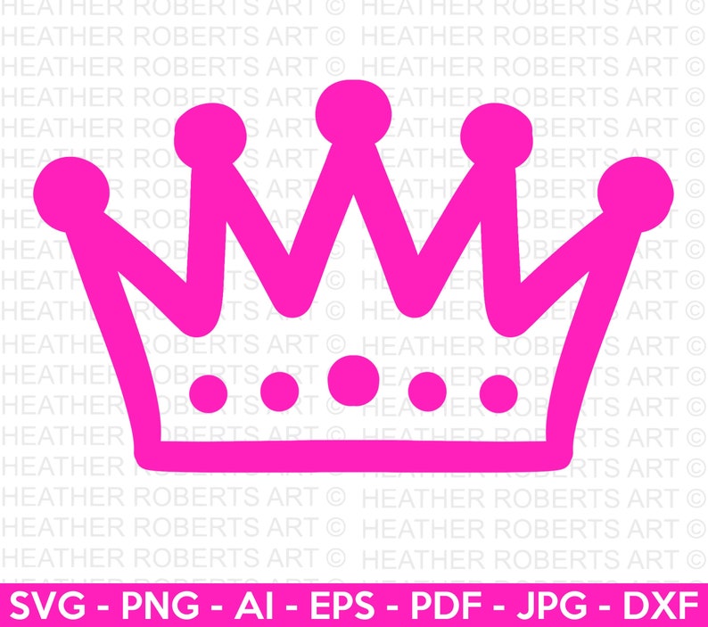 Crown SVG: Queen Princess Tiara Vector Cut File - Etsy