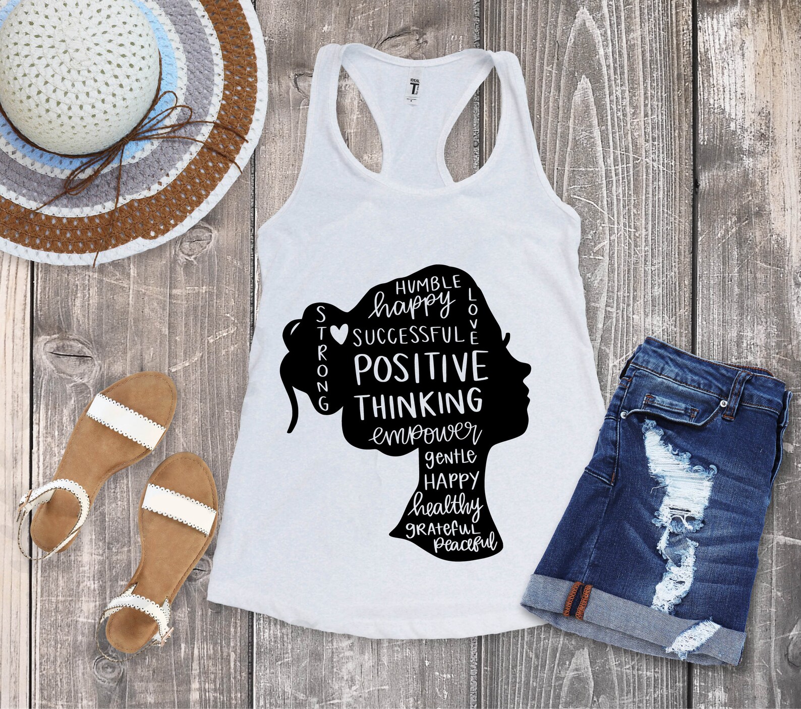Positive Thinking SVG Think Positive SVG Motivational Quotes - Etsy