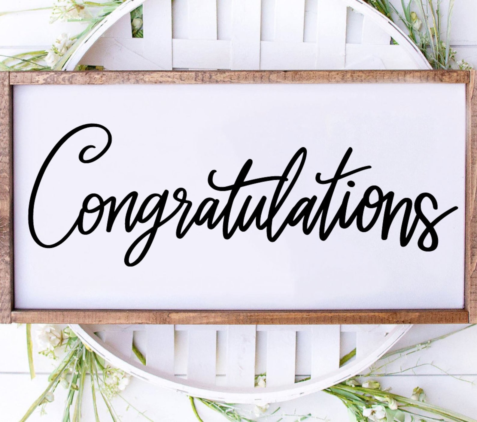 Congratulations SVG Cut File: Printable Card, Cricut, Silhouette - Etsy