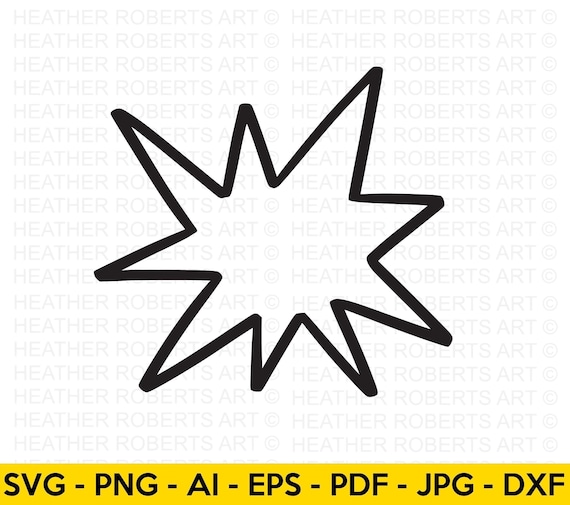 Explosion SVG Explosion Clipart Svg Cut Files for Cricut - Etsy