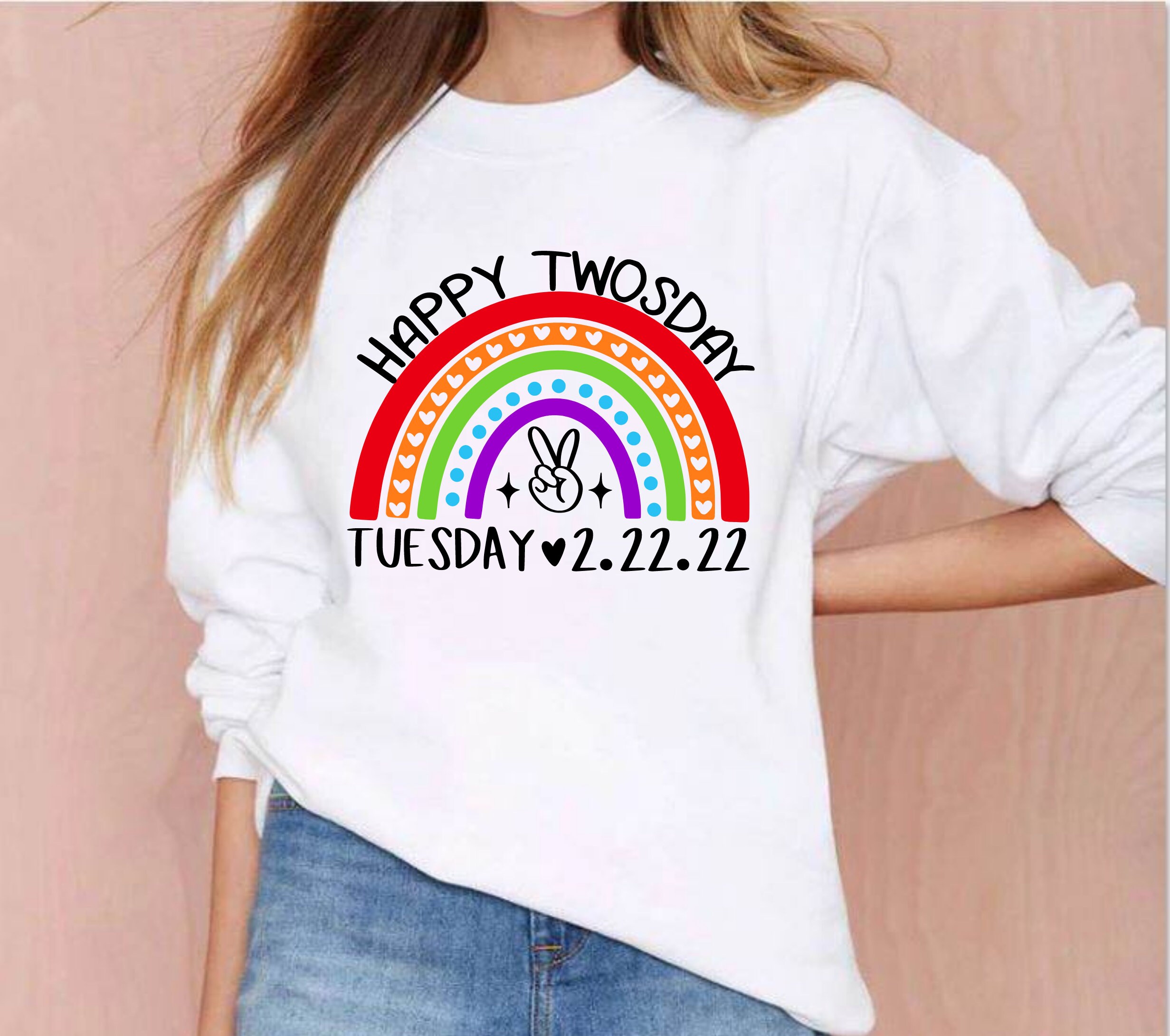 Twosday Rainbow SVG Happy Twosday SVG Twosday SVG Twosday | Etsy