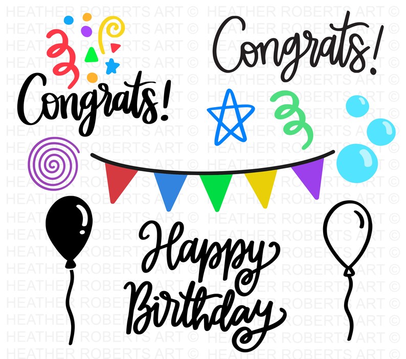 Celebrations SVG Bundle Party SVG Bundle Party Decorations - Etsy UK