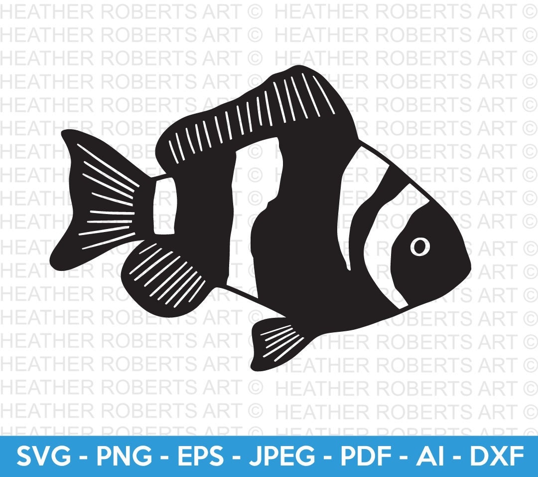 Clown Fish Svg, Fish SVG, Dad Fishing SVG, Father's Day SVG, Dad Shirt ...