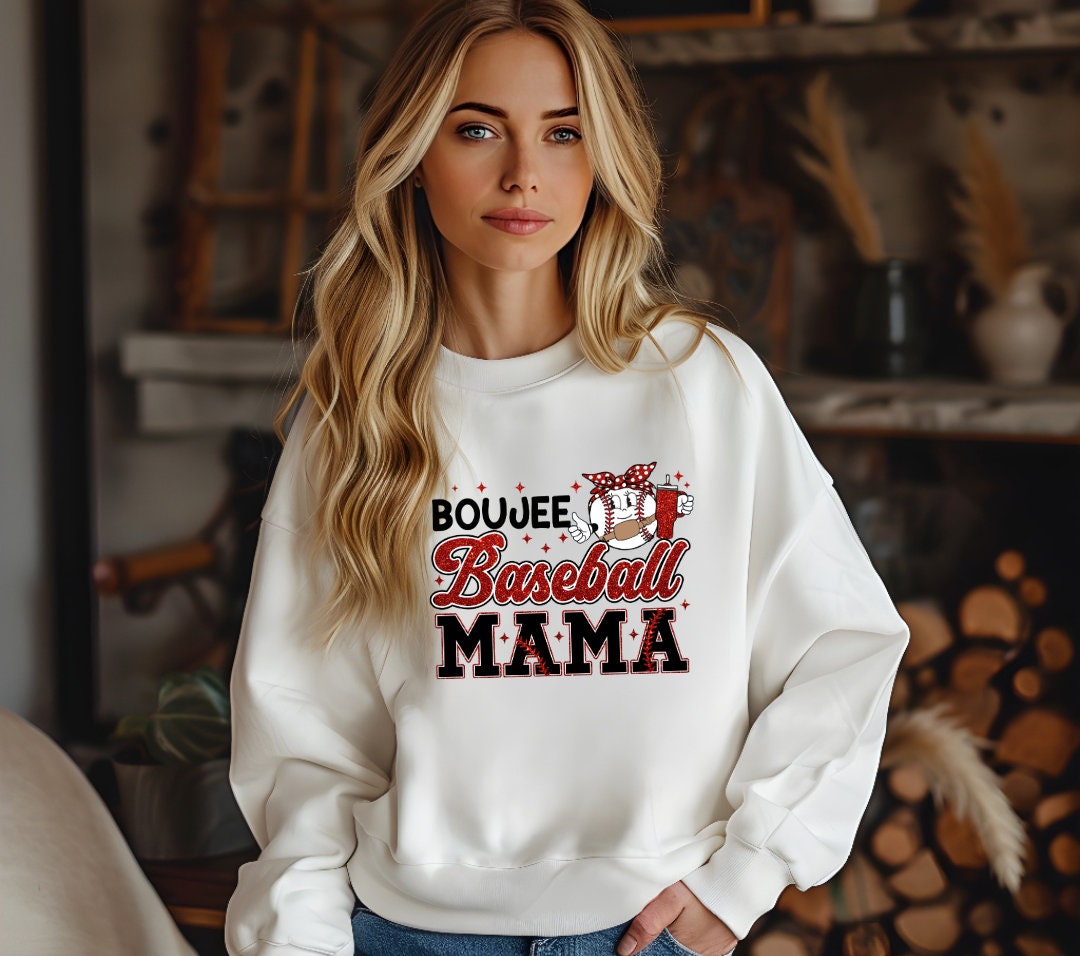 Boujee Baseball Mama PNG: Glitter Sublimation Design (digital Download ...