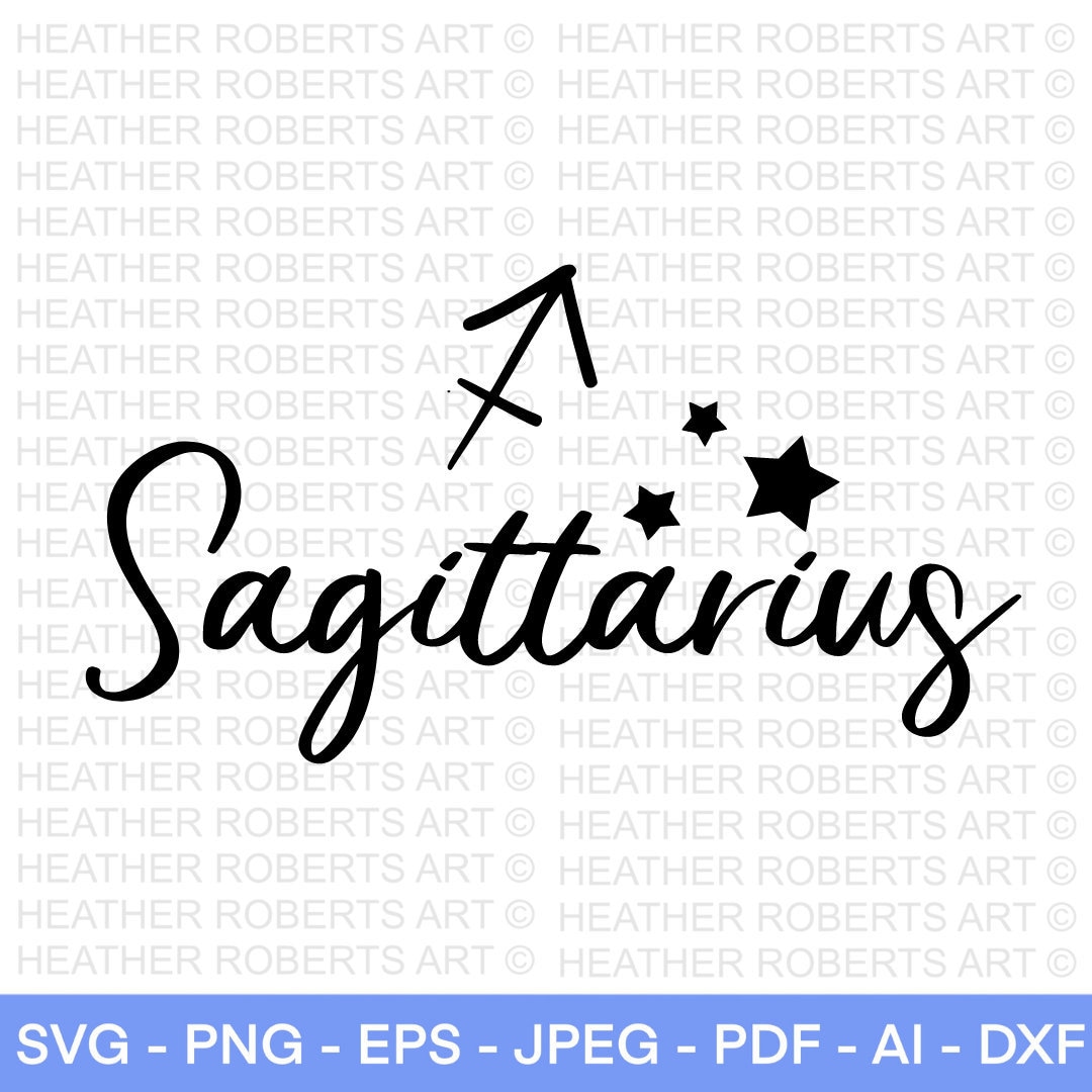 Sagittarius SVG, Zodiac Signs SVG, Astrology Signs Svg, Zodiac Symbols ...