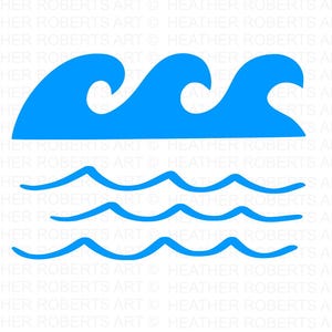 Waves SVG Bundle, Ocean SVG, Waves Svg, Sea Svg, Water Svg, Aquatic ...