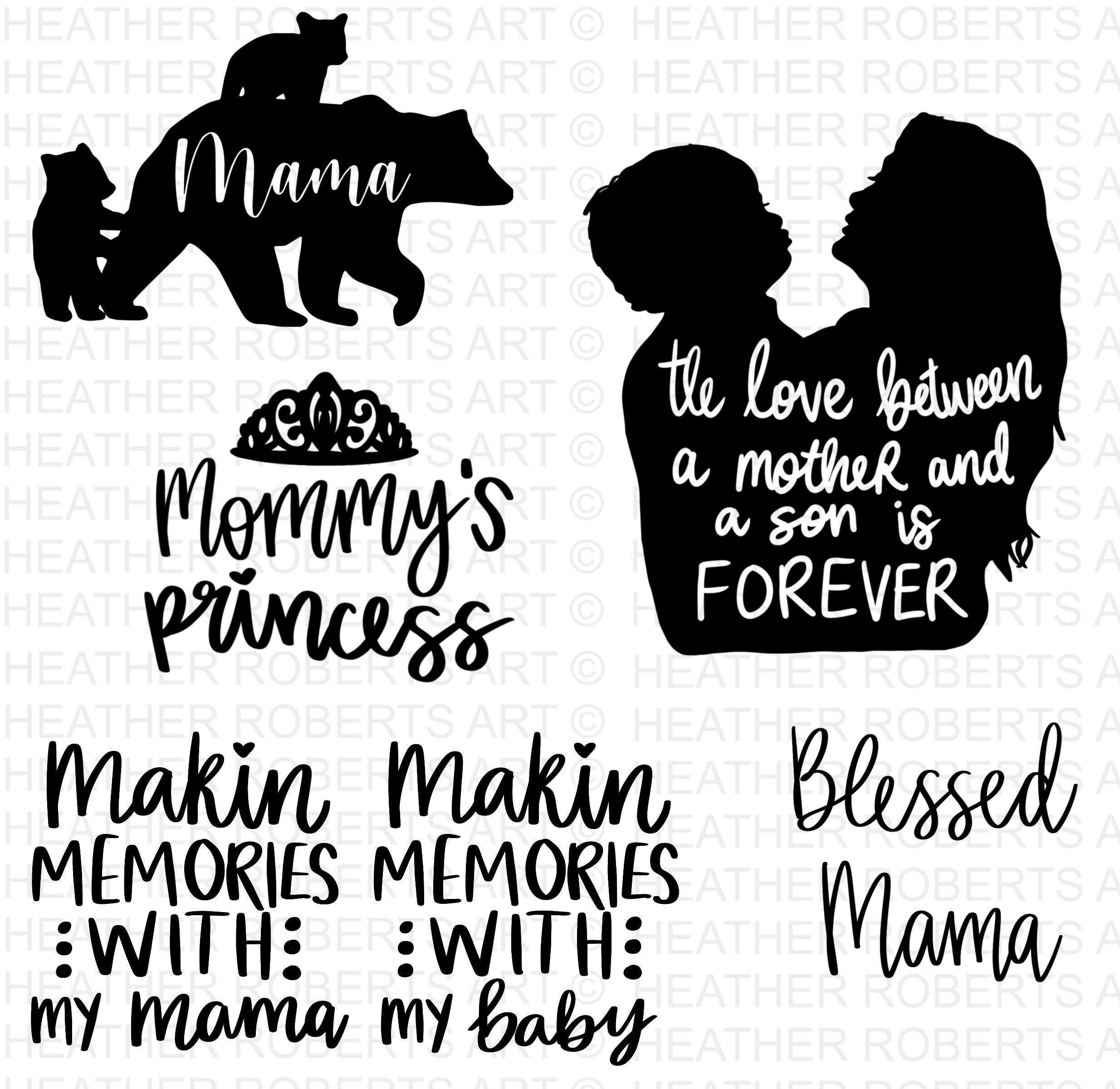 Mama SVG Bundle Mommy and Me Svg Mini Me Mom Life Girl Mom - Etsy