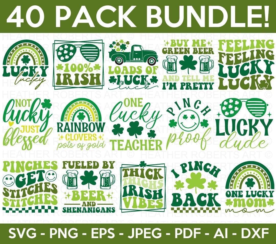 Paquete SVG del Día de San Patricio, Citas del Día de San Patricio, SVG ...