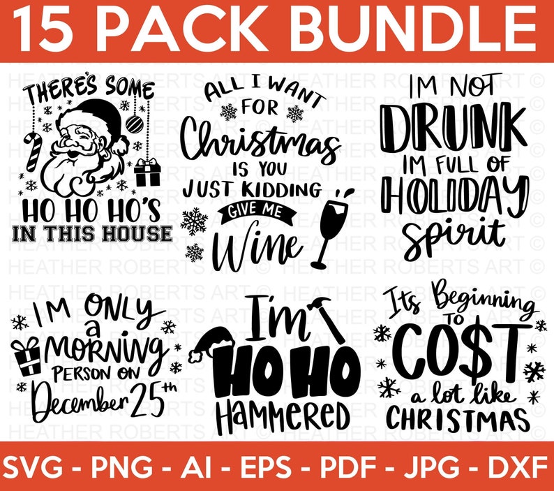 Funny Christmas SVG Bundle, Naughty Svg, Adult Christmas SVG, Winter ...
