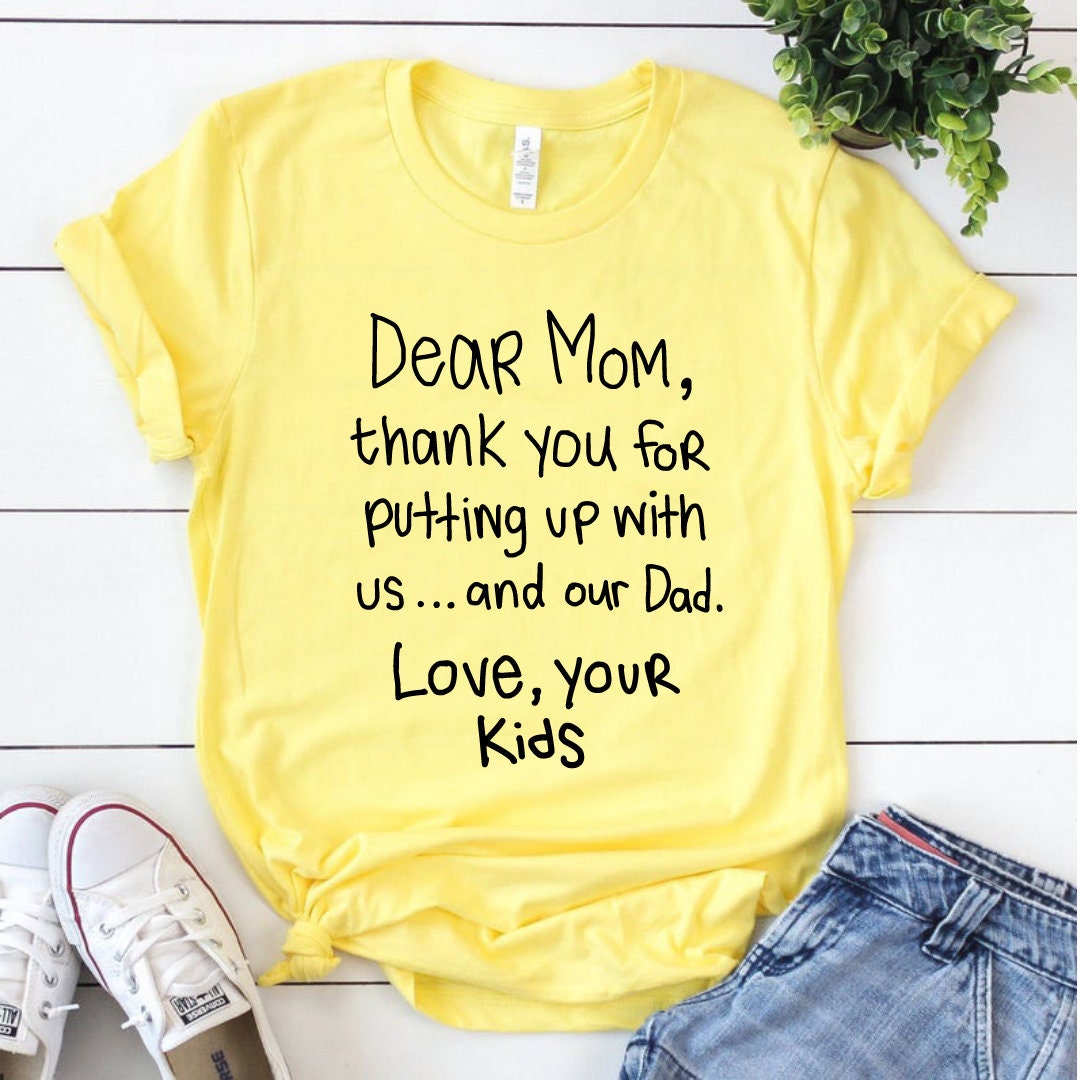 Dear Mom SVG Mom Shirt Svg Mother's Day Gift Mom Life - Etsy