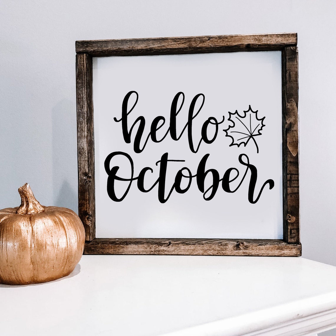Hello October SVG Fall SVG Fall Sign Svg Fall Shirt Svg | Etsy