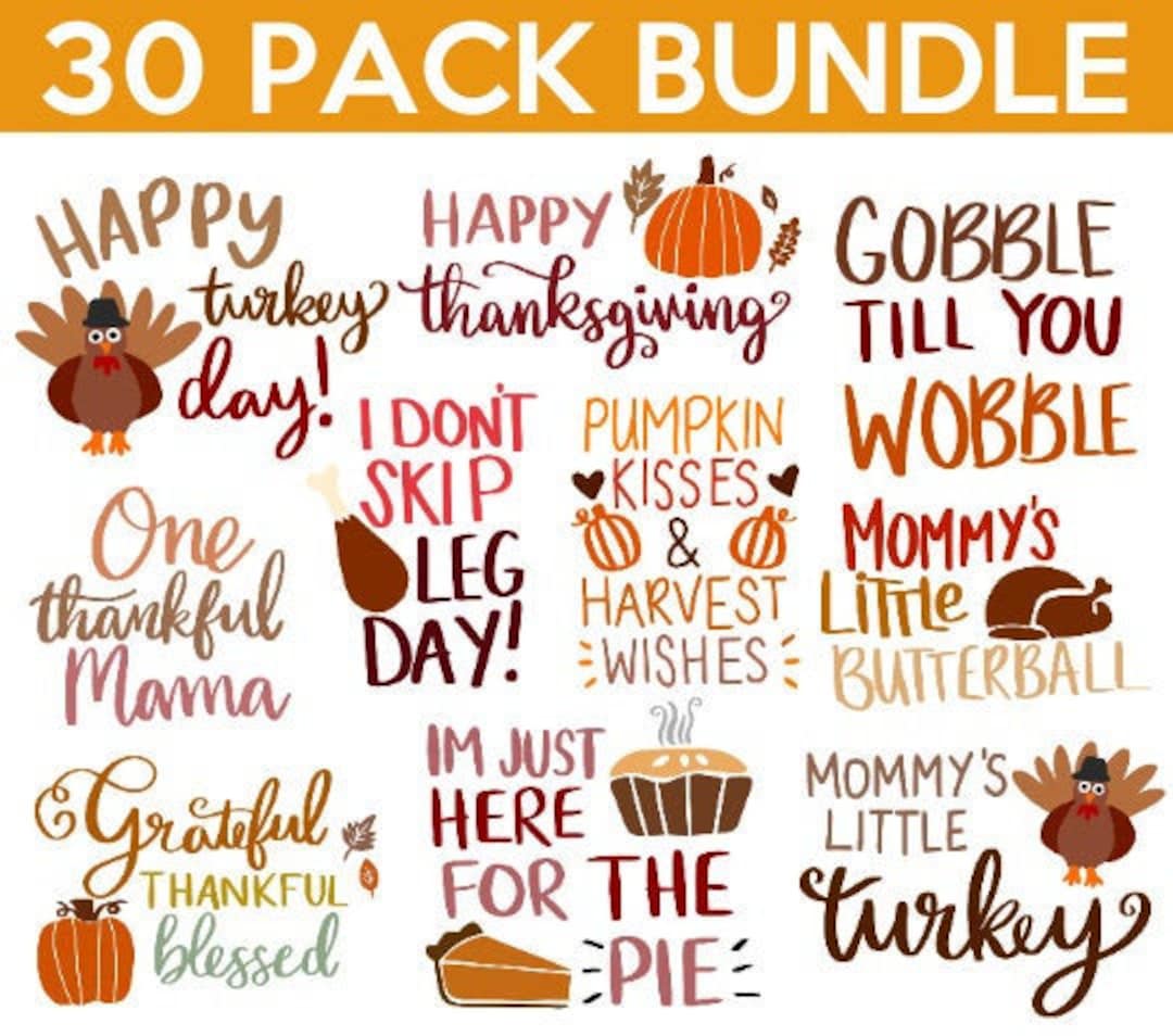 Thanksgiving SVG Bundle, Fall SVG Bundle, Fall Svg, Autumn Svg, Fall ...