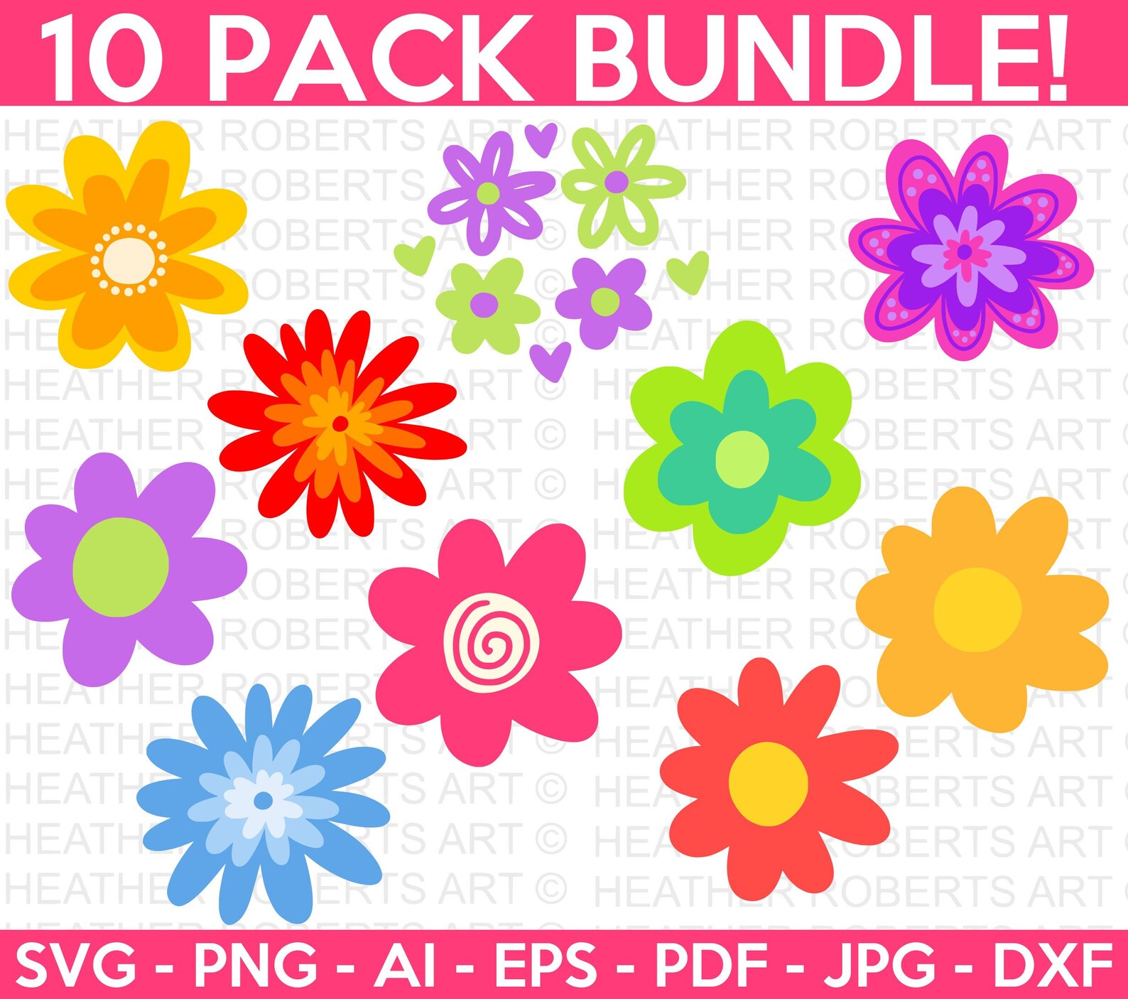 Flowers SVG Bundle, Flowers Svg, Spring Svg, Floral SVG, Flowers ...