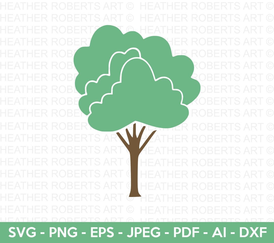 Tree Clipart SVG: Forest Nature Design (digital Files) - Etsy