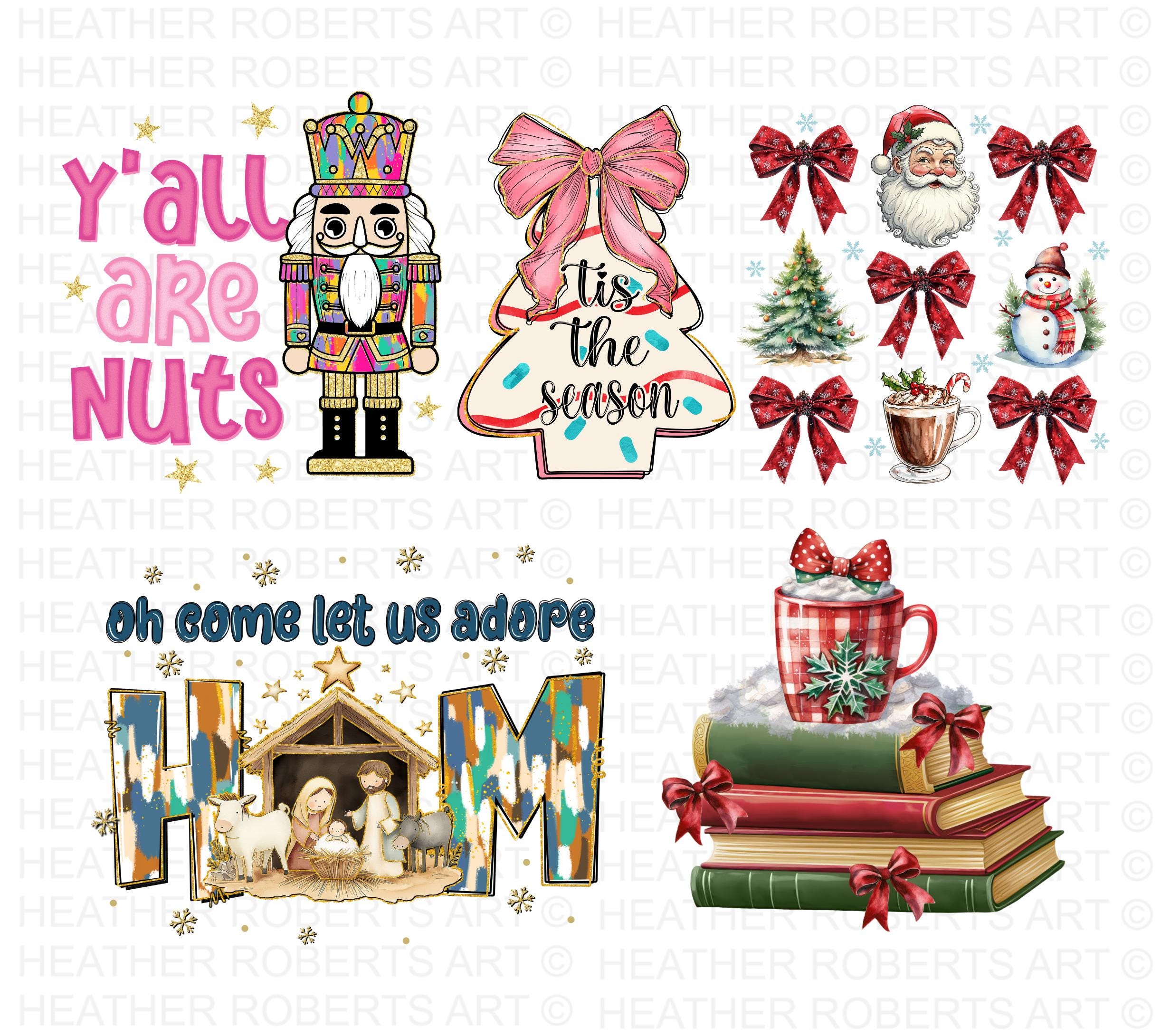 Christmas Sublimation Designs Bundle: Merry Christmas PNG (digital ...