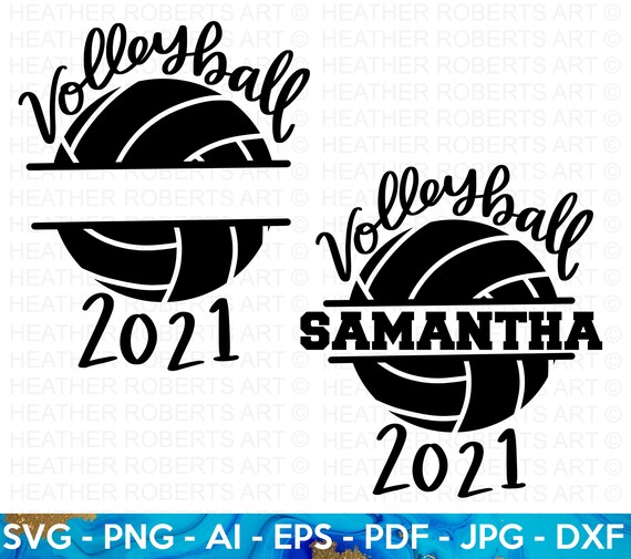 Split Volleyball Monogram 2021 SVG Volleyball Shirt Svg | Etsy