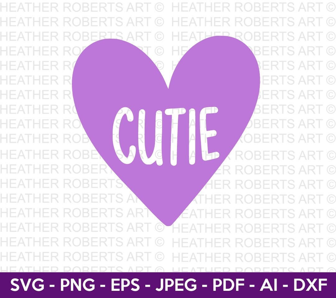 Cutie Heart Svg, Cute Heart Svg, Valentine Designs Svg, Valentine ...